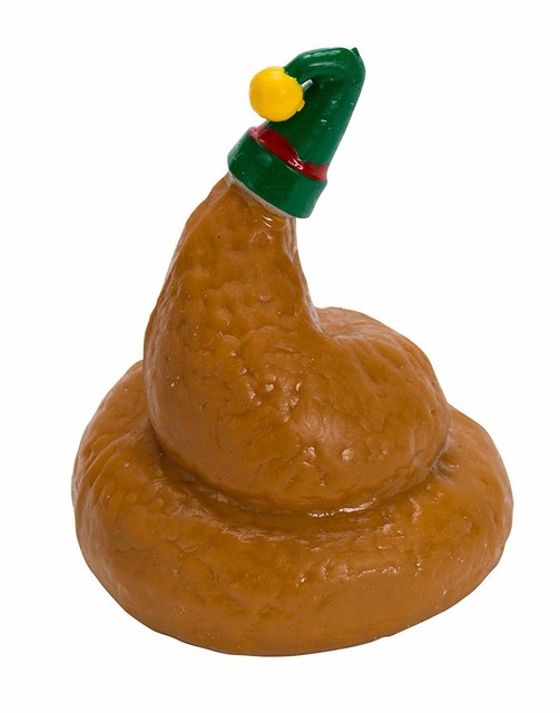 Elf Poo Novelty Christmas Turd Wearring Hat Joke Prank Stress Relief ...