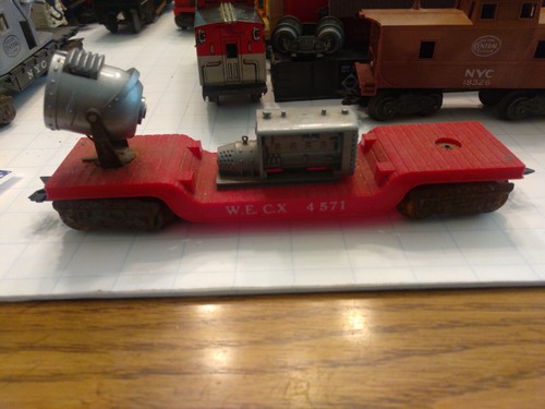 Vintage Collectible Marx O Guage WECX 4571 Depressed Center Searchlight ...