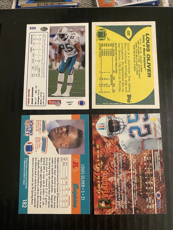 (15) Louis Oliver Lot Miami Dolphins | eBay
