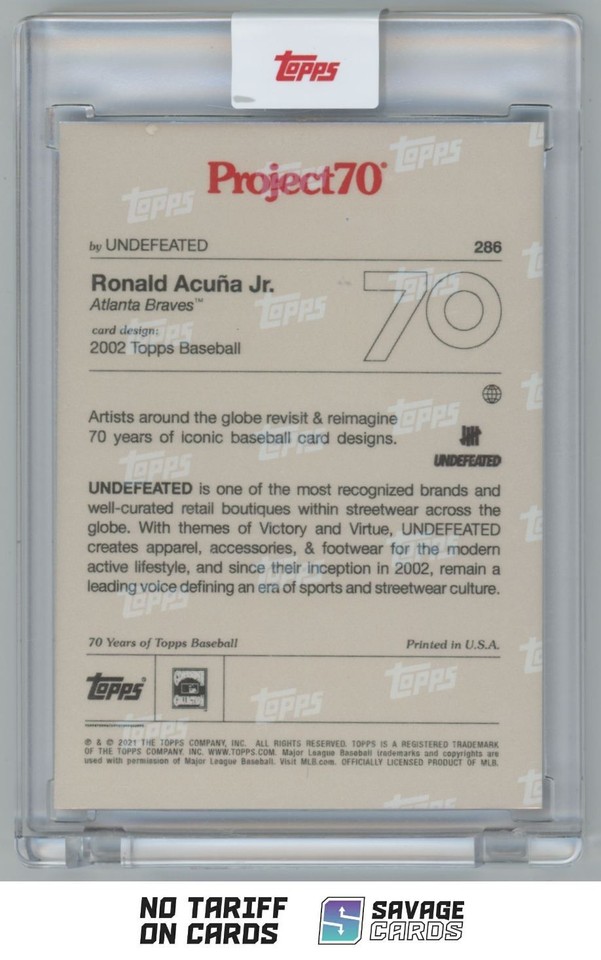 2021 Topps Project70 Ronald Acuna Jr. #286 St. Louis Cardinals | eBay