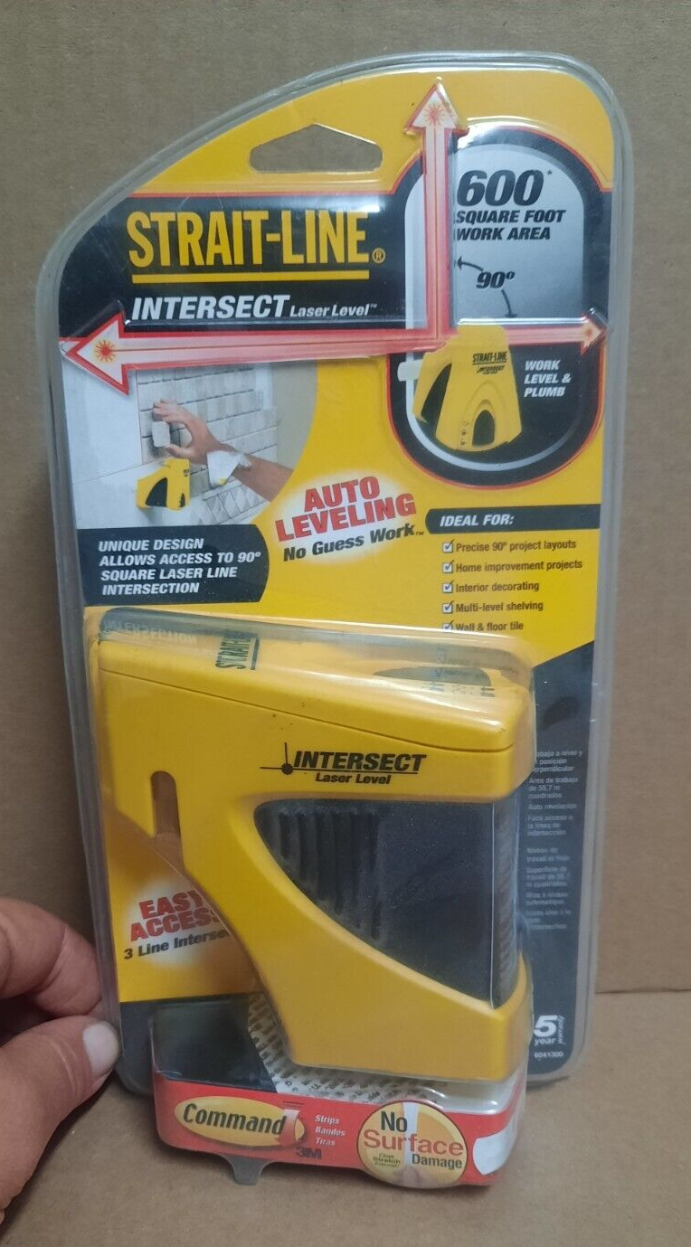 Strait-Line 6041300 Automatic Intersect Laser Level 600 Square Foot ...