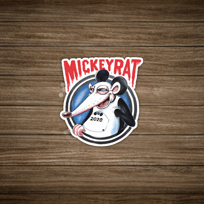 Mickey Rat 2020 Parody Sticker - Edgy Vintage Style Cartoon Mouse Art ...