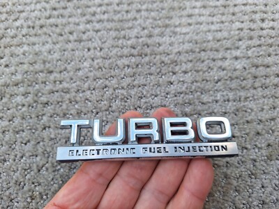 Chrysler OEM 1984-1991 LeBaron Turbo Electronic Fuel injection Emblem ...