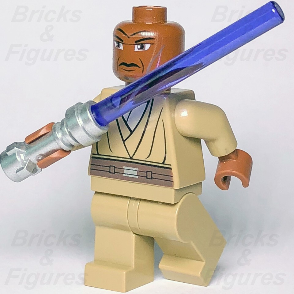 Star Wars LEGO® Mace Windu Jedi Master Clone Wars Minifigure 7868 8019 ...