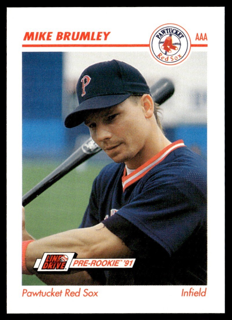1991 Line Drive AAA Mike Brumley Pawtucket Red Sox #353 | eBay
