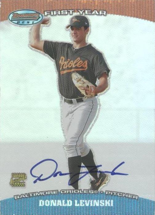 2004 Bowman's Best - First Year Autographs Donald Levinski #BB-DL (AU ...