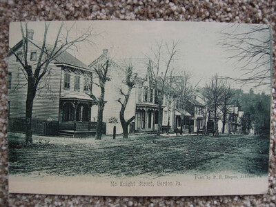 GORDON PA-McKNIGHT STREET-HOUSES-LOEPER-ASHLAND-SCHUYLKILL COUNTY ...