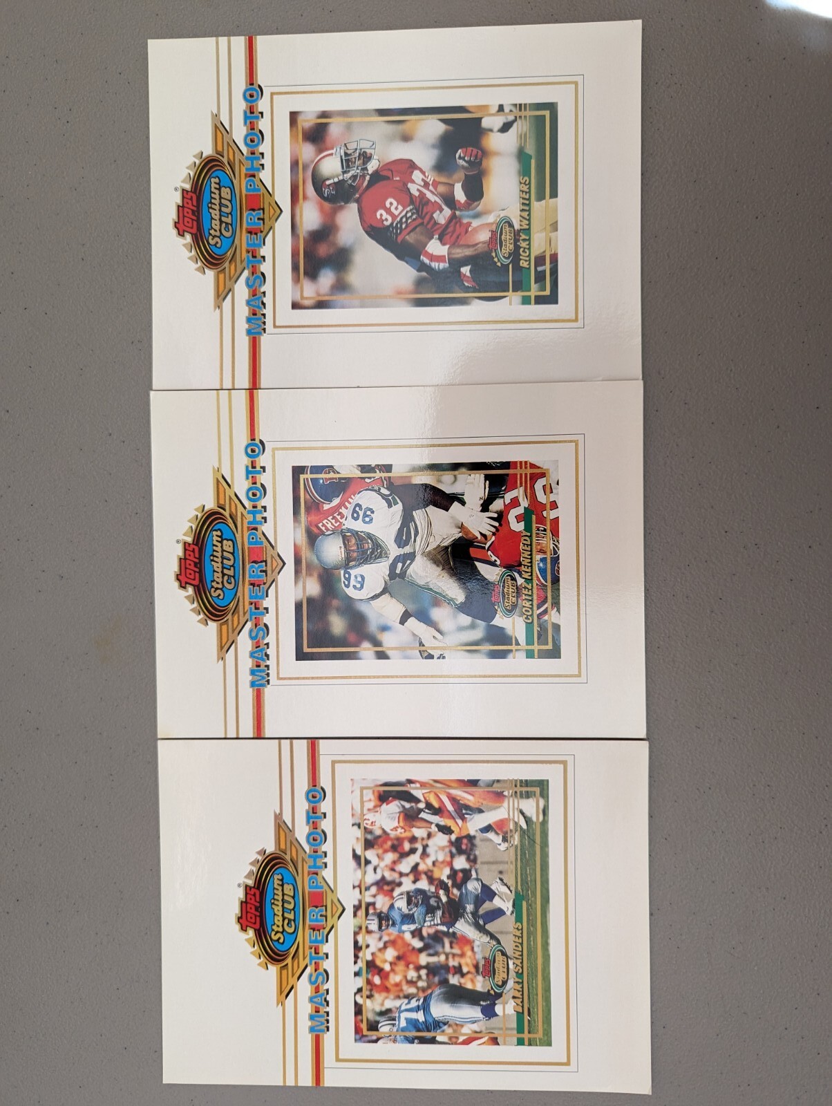 1993 Topps Stadium Club Master Photo Lot Of 3 Photos NFL Barry Sanders ...