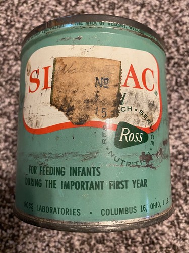 1950’s Similac Powdered Ross Laboratories (powder inside) Infant Baby ...