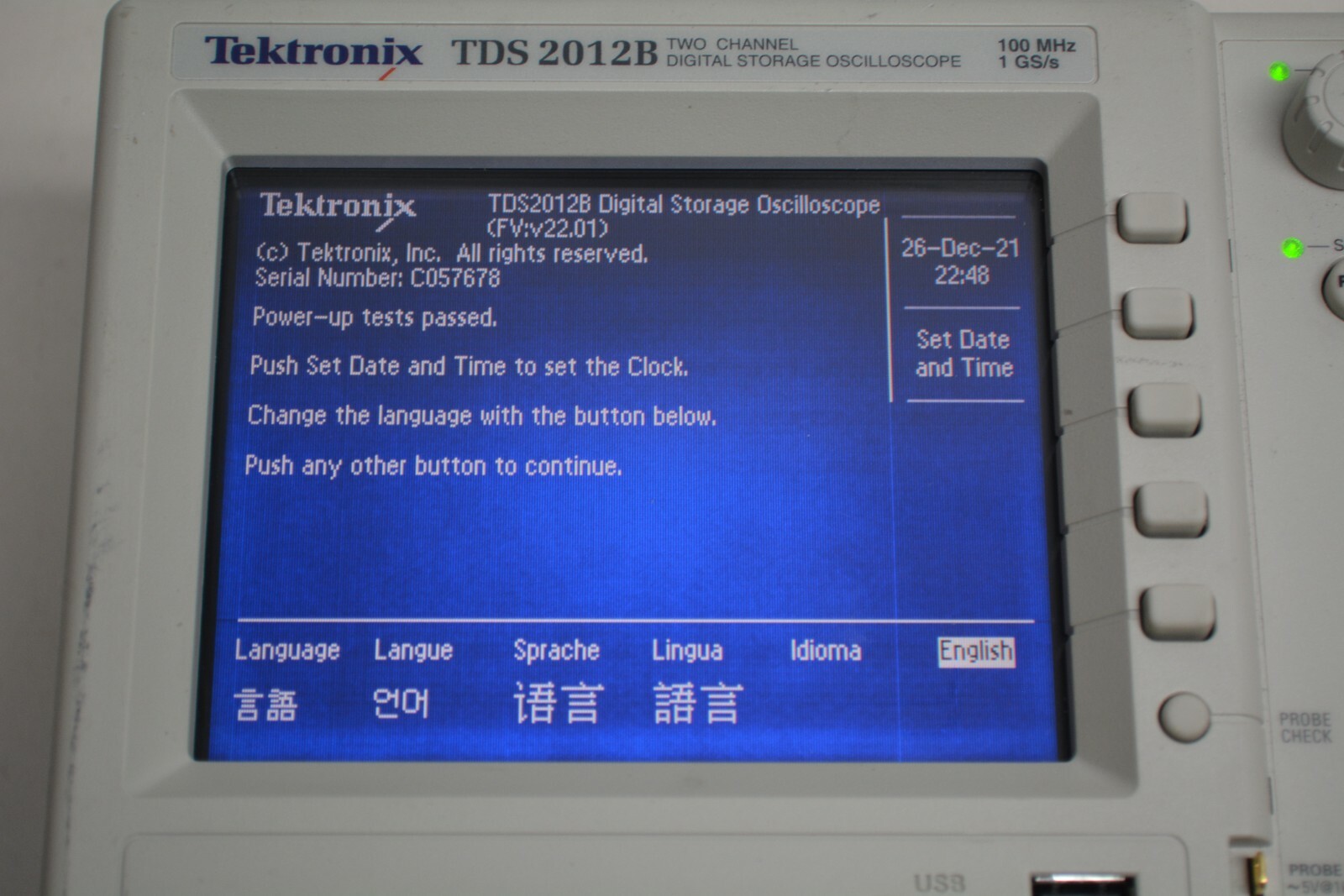 Tektronix TDS2012B 2 Channel Oscilloscope #W130 | eBay