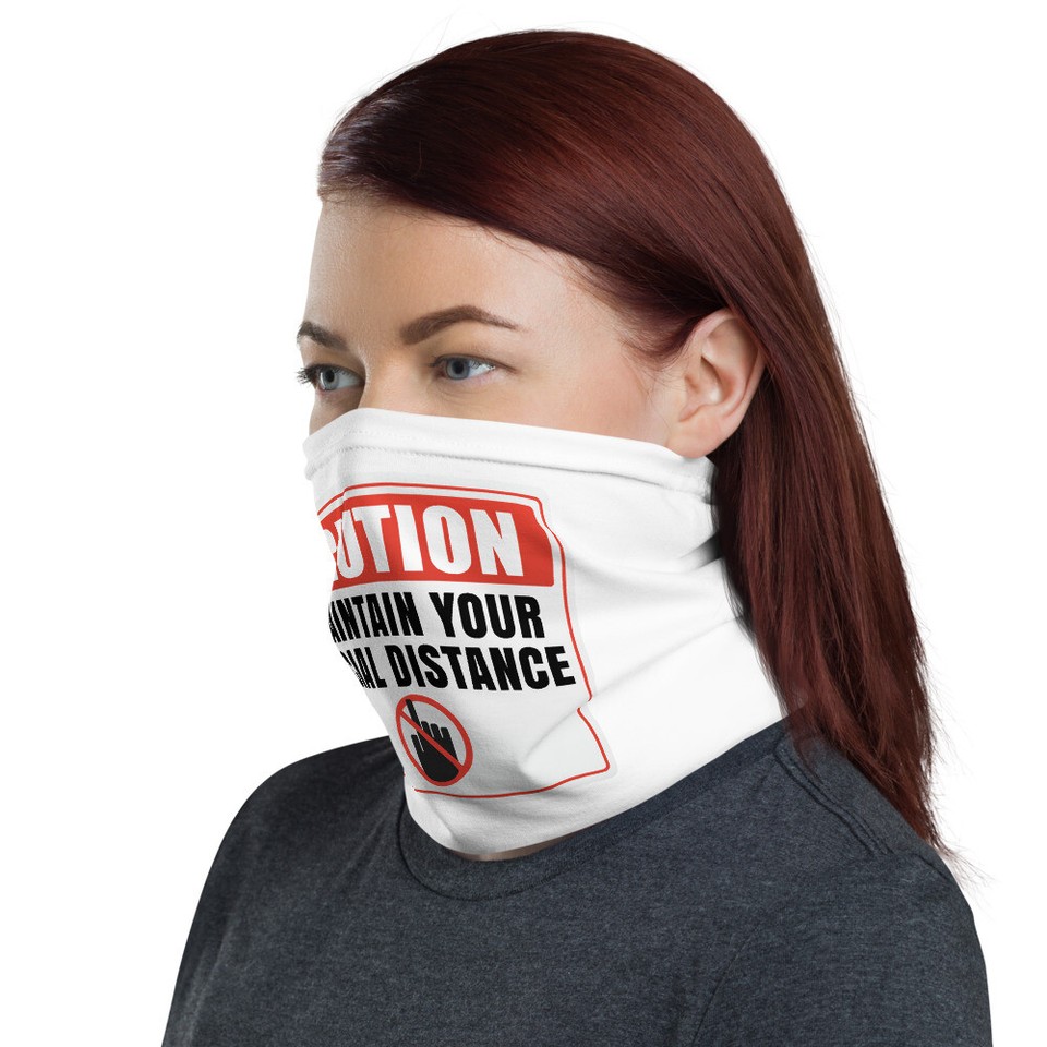 Face Mask Neck Gaiter Quarantine Social Distancing Toilet Paper Funny ...