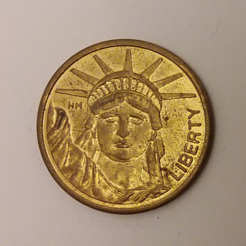 Leo Lion Statue of Liberty Token 25mm | eBay