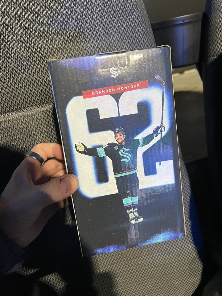2026 DJ Brandon Montour Bobblehead Seattle Kraken Hockey NHL SGA 1/27 ...
