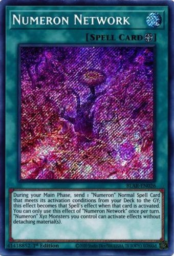 Numeron Network - BLAR-EN026 - Secret Rare - 1st Edition NM Yugioh ...