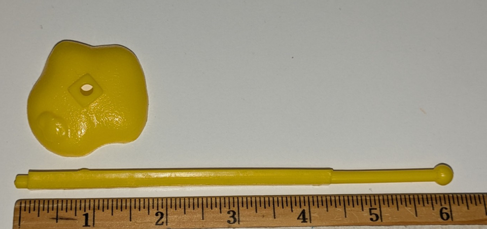 Marx Navarone Flag Pole & Base Yellow Plastic Vtg 1970s WWII Playset ...