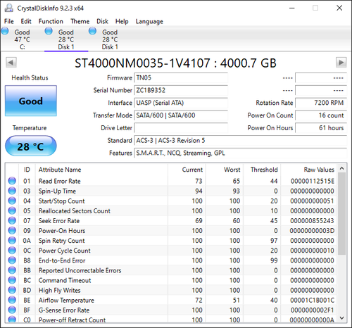 Lot of 2 Seagate Exos 7E8 4TB 3.5" Enterprise Hard Drive ST4000NM0035 ...