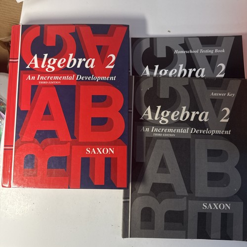 Saxon Algebra 2 SET (3rd Edition)Textbook, Answer Key & Test Forms ...
