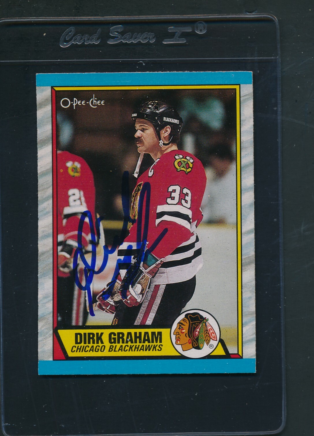 1989/90 O-Pee-Chee #52 Dirk Graham Blackhawks Signed Auto *C1576 | eBay