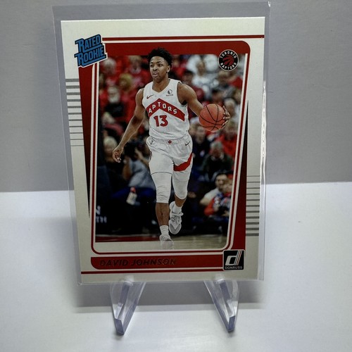 2021-22 Panini Donruss David Johnson Rated Rookie #193 NBA Toronto ...