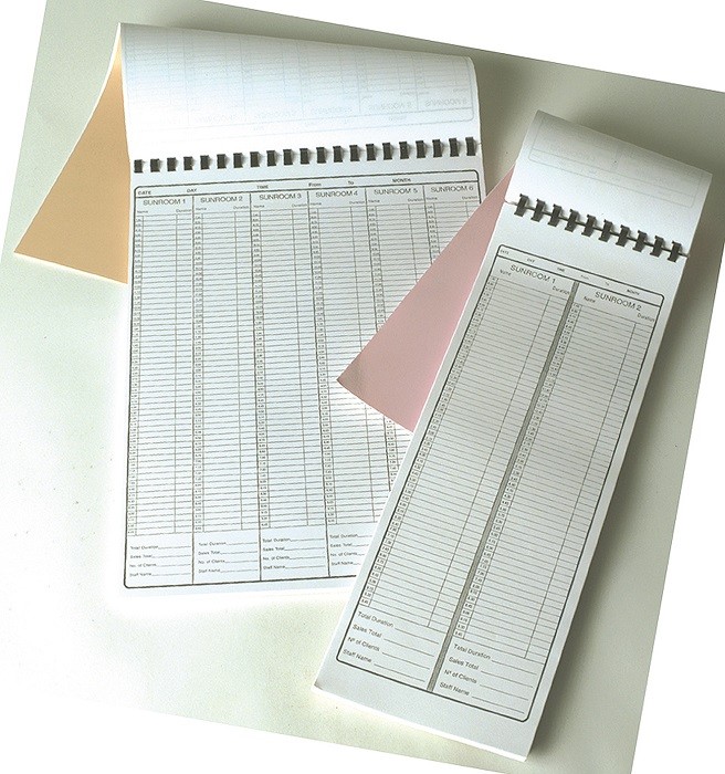 Salon Appointment Pad 4 column for Nails, Beauty, Tanning, Hairdressers ...