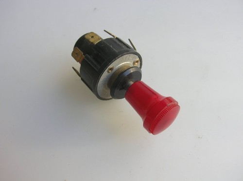 RED VINTAGE DASHBOARD HAZARD SWITCH VOLKSWAGEN VW BUG COX BEETLE ...