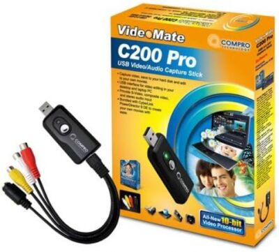 Compro Videomate C200 Pro Analog Video/Audio Capture Stick | eBay