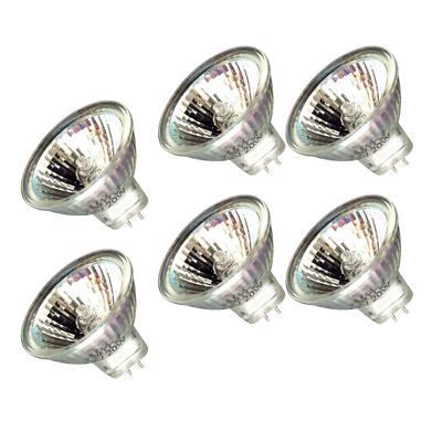 6Pcs Halogen Light Bulbs High Brightness Bi Pins Base 35mm Candle ...