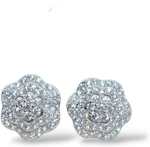 LUXEVOGUE 925 Sterling Silver Jewellery Enchanting Blossoms Studs| Rakhi Gift fo | eBay