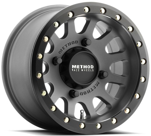 Method 401 Bdlk 15" Wheels Ti (5+2) 32" RC500 Tires Commander Maverick ...
