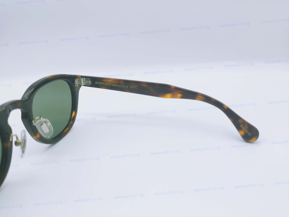MOSCOT LEMTOSH TORTOISE Frame Green Lenses W/ METAL NOSE 49-24-145 | eBay