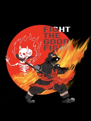 Fight The Good Fight “HOOLIGAN MEET DEMON” Sticker HOLOGRAPHIC STICKER ...