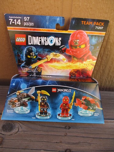 LEGO Dimensions 71206 Ninjago TeamPack Cole Kai Blade Bike Boulder ...