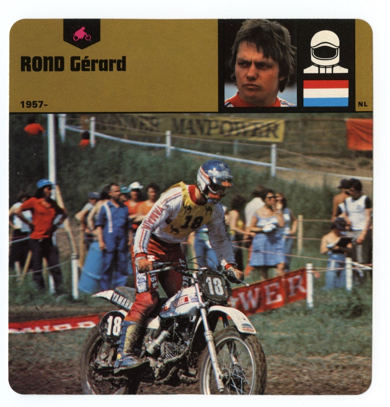 Gerard Rond - Motorcycle Racing Edito Service SA Auto Rally Card | eBay