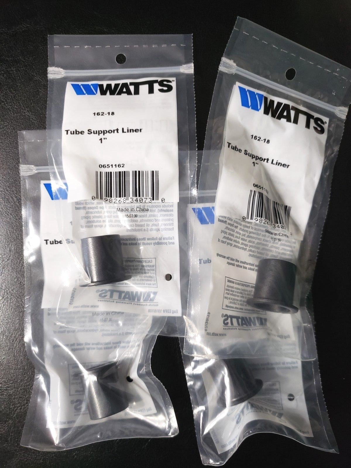 WATTS QUICK CONNECT PEX PIPE INSERT TUBE SUPPORT LINER 1" SEA TECH LOT ...