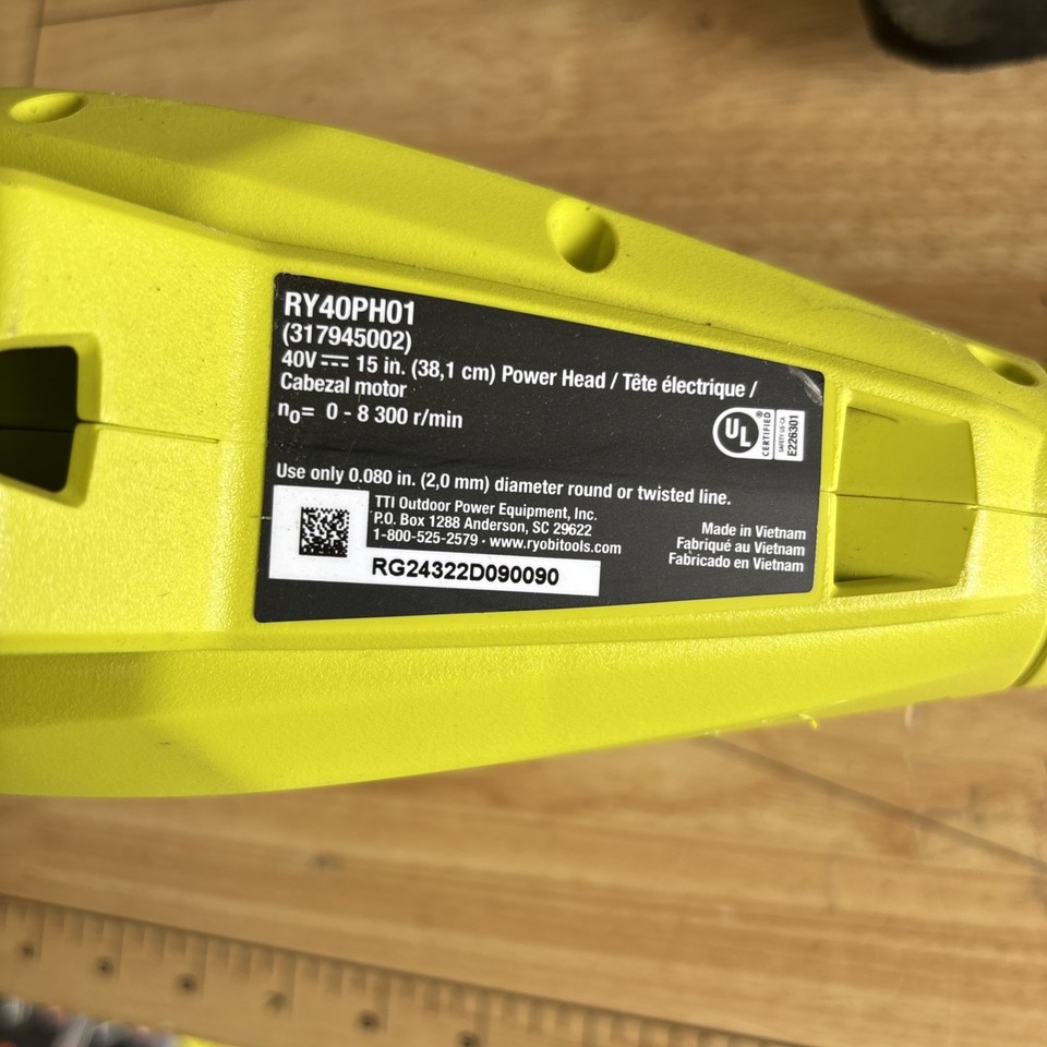 Ryobi RY40PH01 String Trimmer 40V 15 in. ExpandIt Attachment Capable | eBay