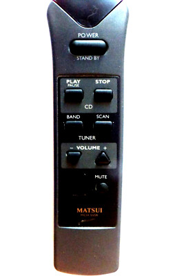 MATSUI CD HIFI REMOTE CONTROL for MCH555K | eBay