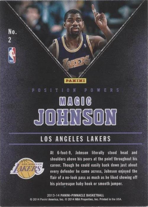 2013-14 Panini Pinnacle - Magic Johnson #2 for sale | eBay