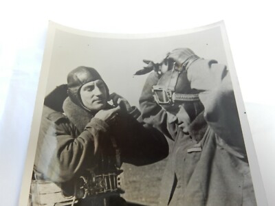 ITALIAN AIR FORCE PILOTS GERMAN WW2 PRESS PHOTOGRAPH AUTHENTIC ORIGINAL ...