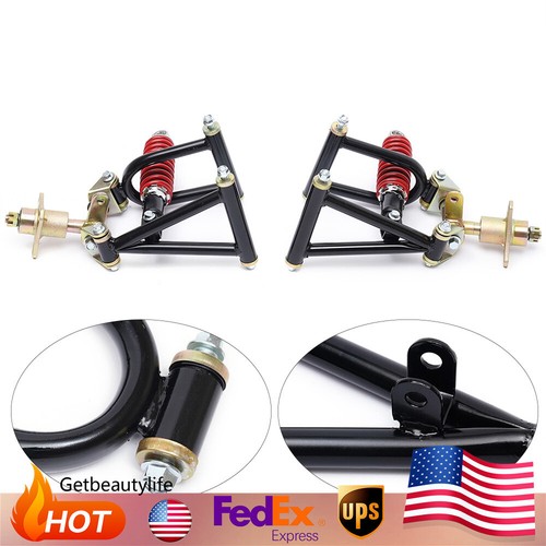 Front Suspension Upper/Lower Swing Arm Shock Steering For Go Kart/Buggy ...