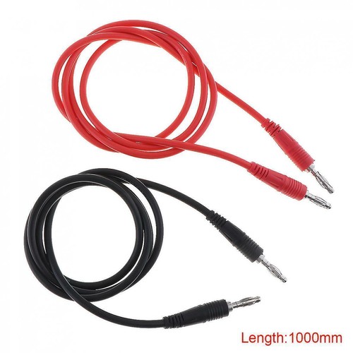 2pcs 4mm Banana Plug Cord Wire Multimeter Test Hook Clip Probe Cable ...