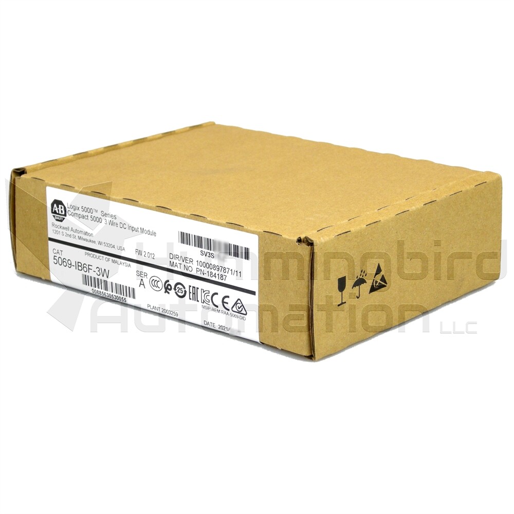 Allen-Bradley 5069 CompactLogix I/O 6 Channel 3 Wire Fast 24V DC Sink ...
