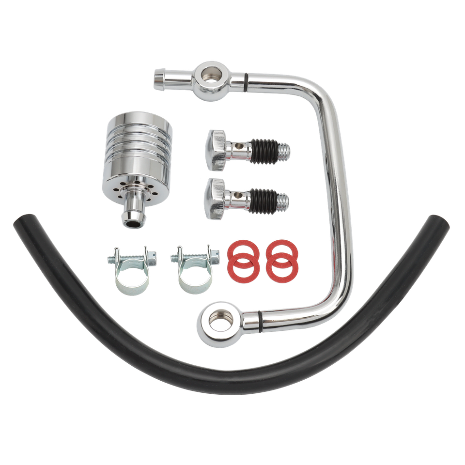Crankcase Breather Set For Harley Big Twin Electra Road Glide Softail ...