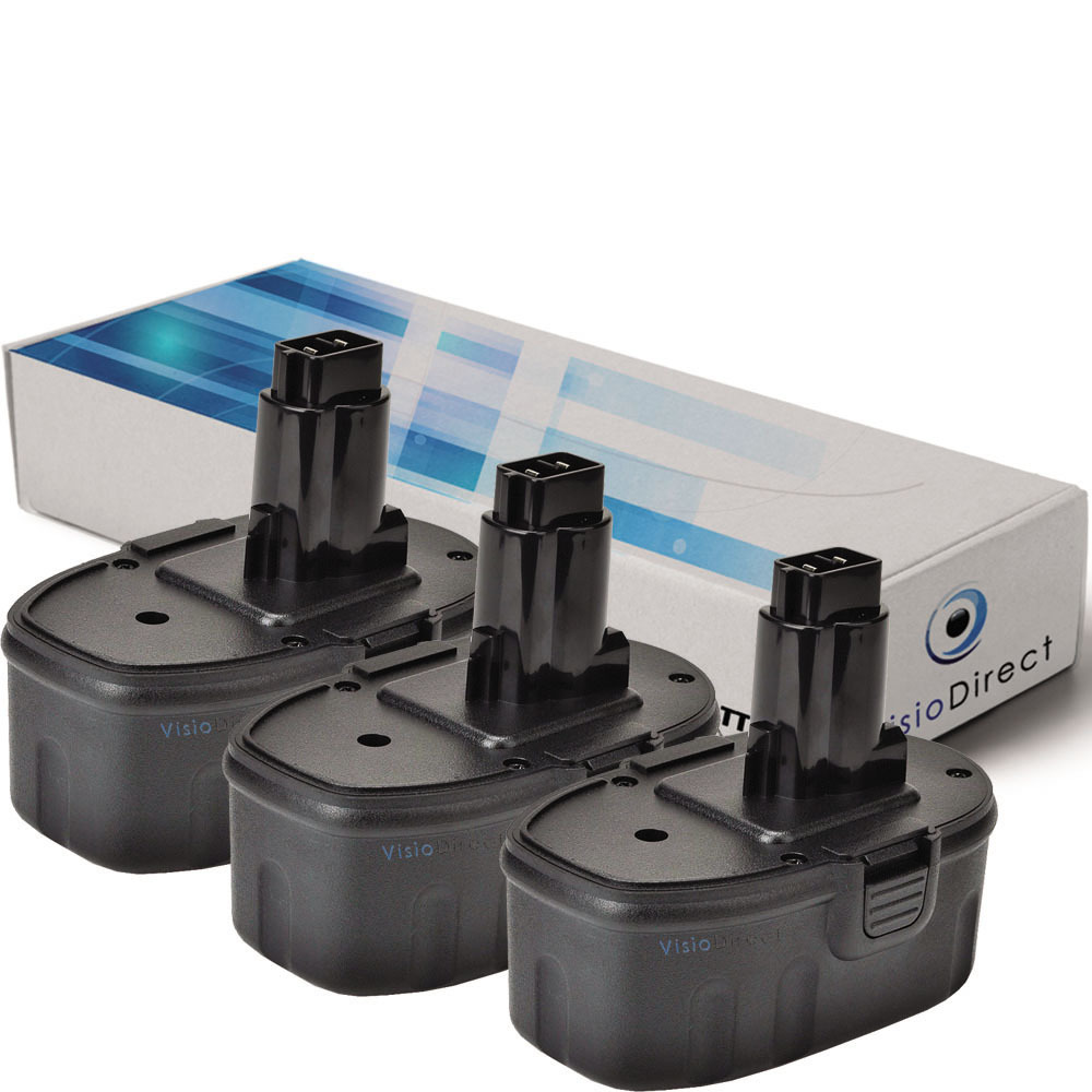 Lot de 3 batteries pour DEWALT DC725KA 18V 3000mAh - St? Fran?aise - | eBay