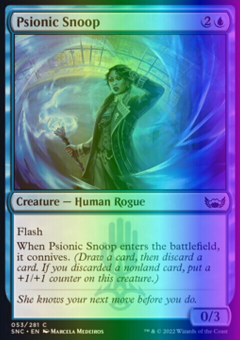 MTG Magic the Gathering Psionic Snoop (53/547) Streets of New Capenna LP FOIL | eBay