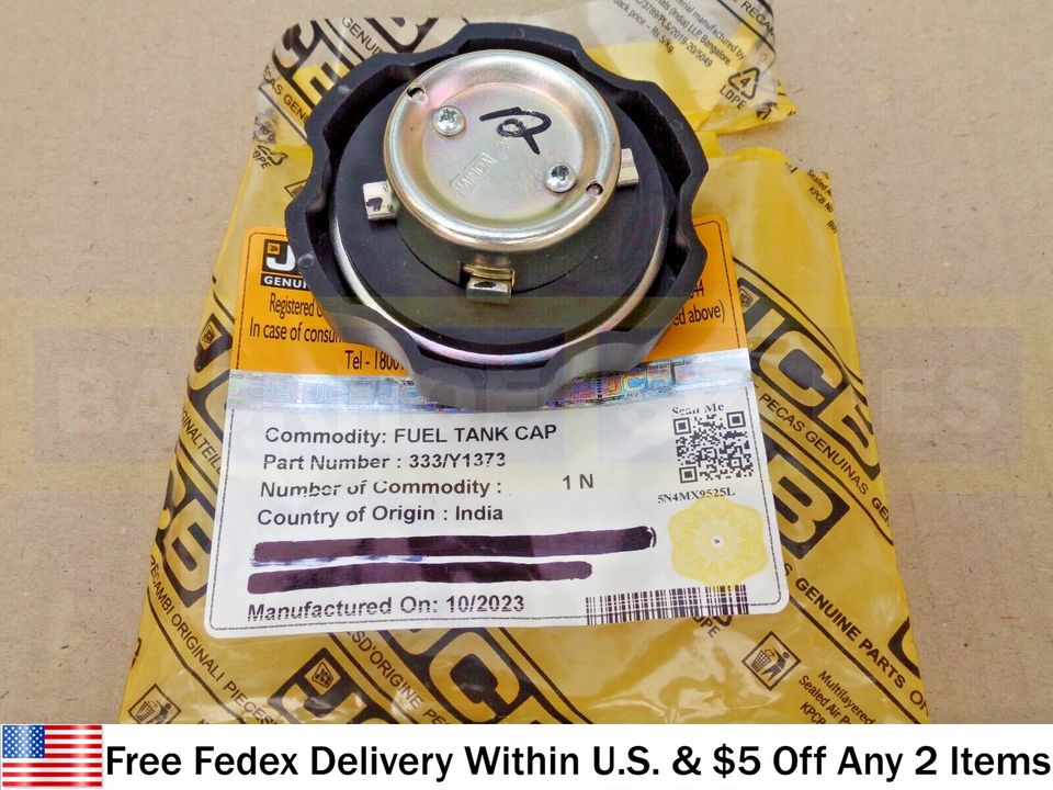 JCB PARTS - GENUINE JCB DIESEL TANK CAP LOCKABLE (PART NO 333/Y1373) | eBay