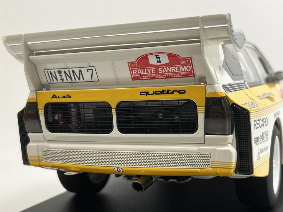 Audi Sport Quattro S1 San Remo 1985 W. Roehrl Y Caja 60 Pcs 1:18 ...