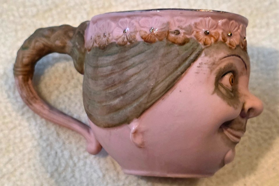 RARE 1900's Schafer Vater Alice in Wonderland German Bisque Tea Cup | eBay