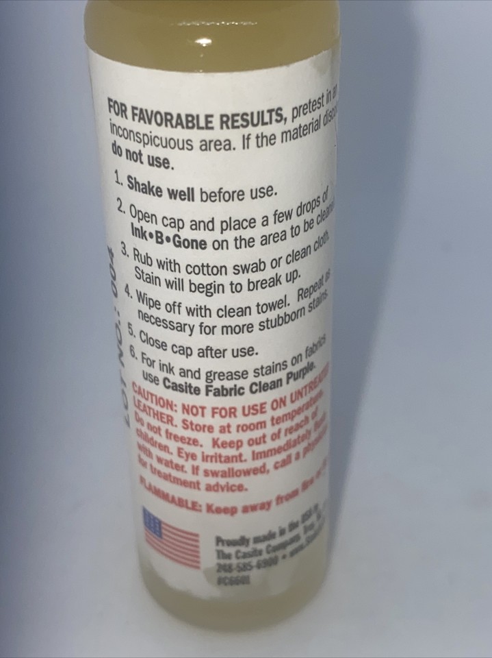 1 Fl. Oz Ink B Gone Industrial Ink Stain Marker Remover -wow!! | eBay