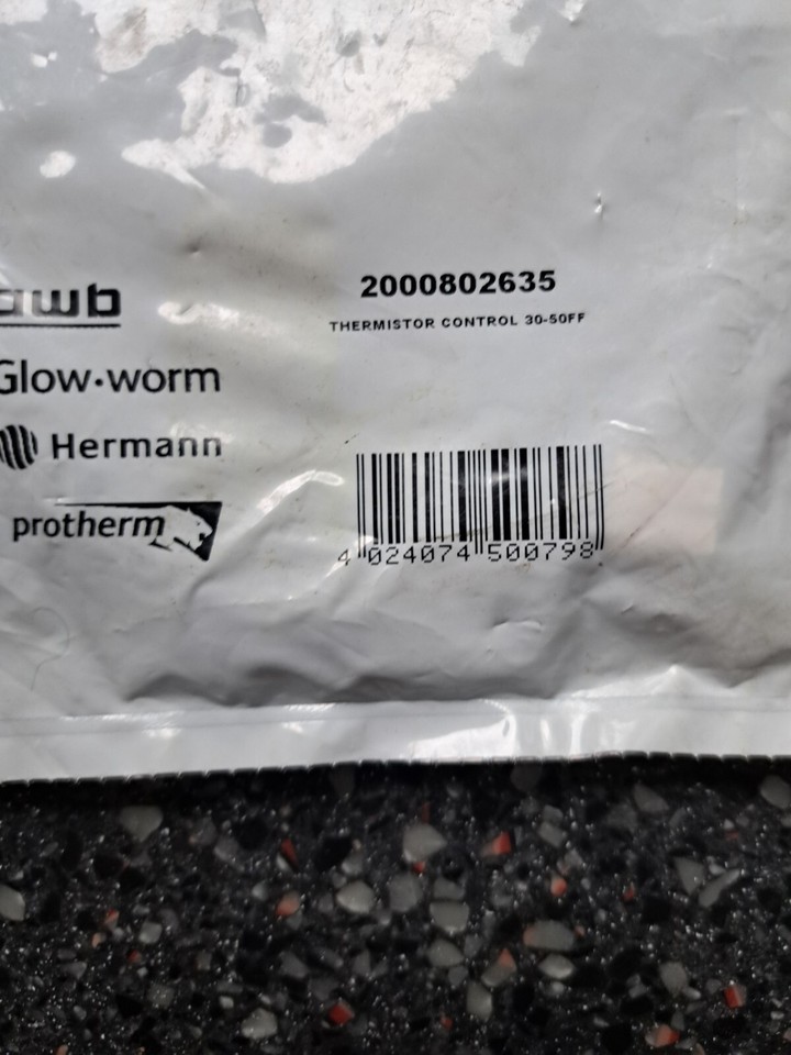 GENUINE GLOWWORM 30FF 40FF 50FF CONTROL THERMISTOR 2000802635-WAS ...