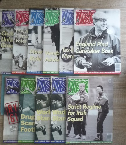 10 issues of vintage WSC When Saturday Comes Football Fanzine Bundle ...